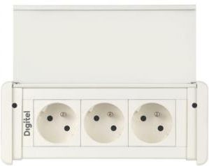 Gniazdo elektryczne Digitel Slim Cover Zestaw 3m W/W/W 3x Ute DG8097 ...