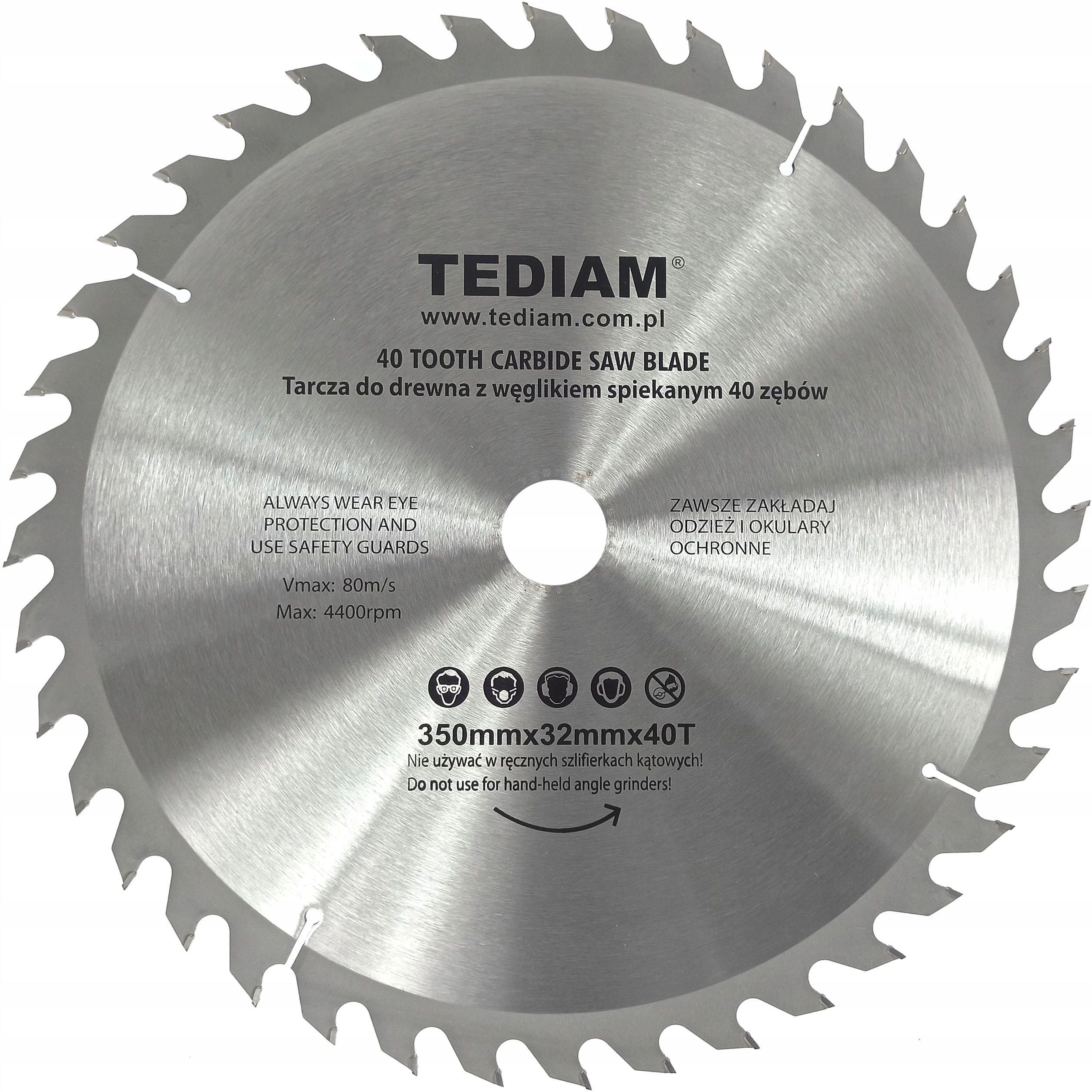 Tarcza tnąca Tediam Tarcza Widiowa Do Drewna Widia 350X32 T40 ...