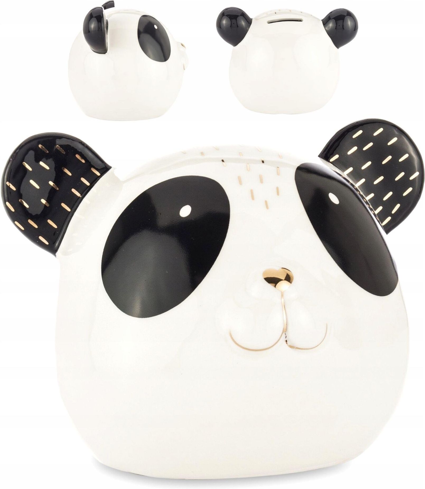 DUWEN SKARBONKA OTWIERANA CERAMIKA BIAŁO CZARNA PANDA 14 - Opinie i ...