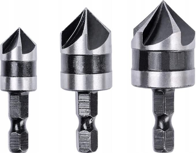 Drel Zestaw Fazowników Pogłębiaczy 12-19Mm 3Szt. 1/4' Conxfd1903 ...