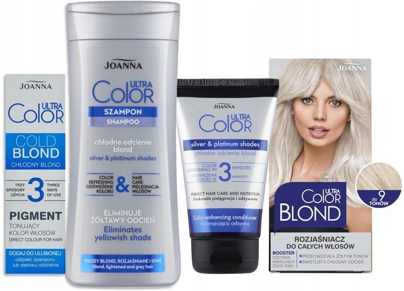 Joanna Ultra Color Zestaw Do Włosów Chłodny Blond - opinie i ceny na ...