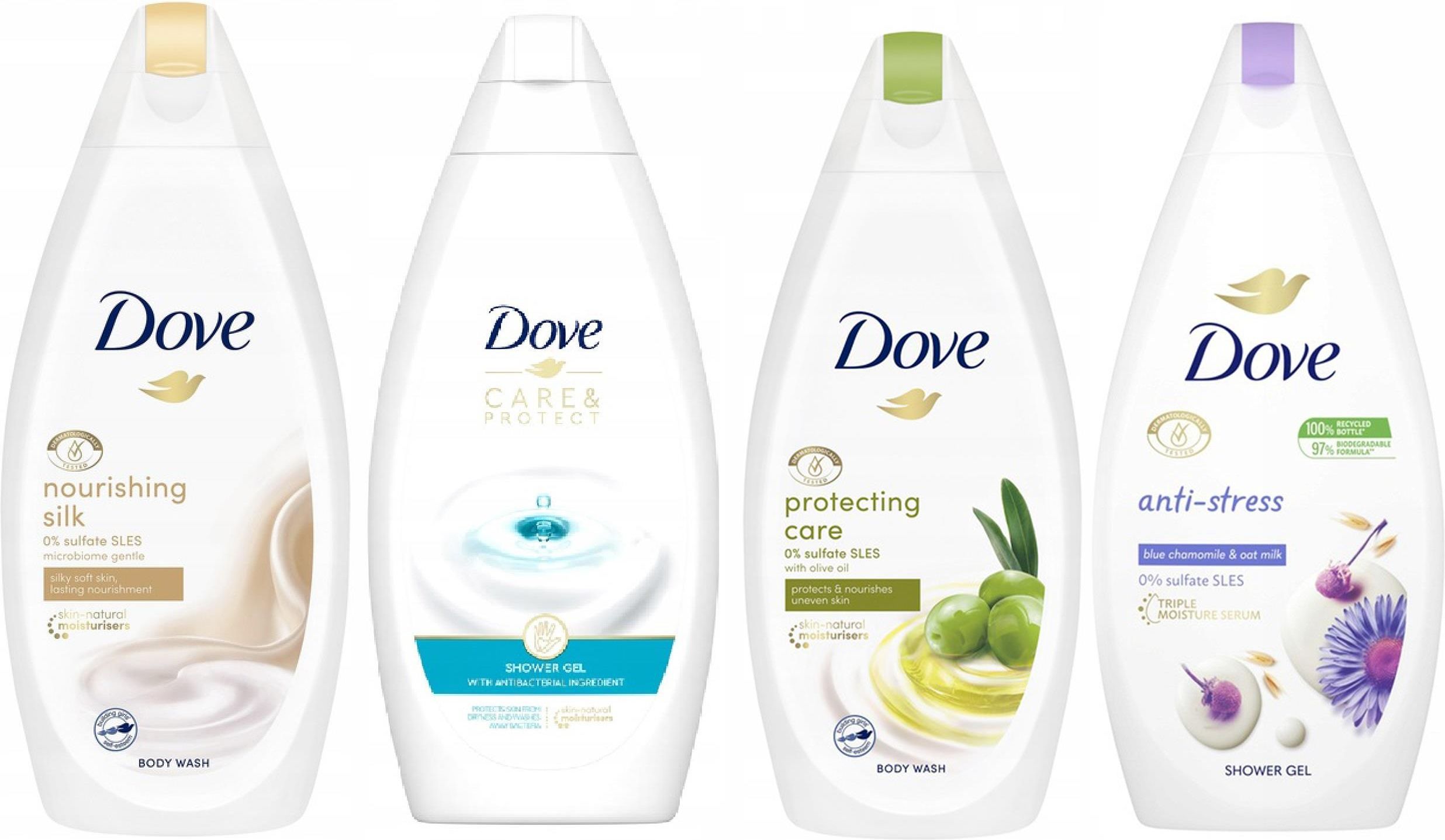 Dove Żel Pod Prysznic Zestaw Owocowy 4 X 500Ml - opinie i ceny na Ceneo.pl