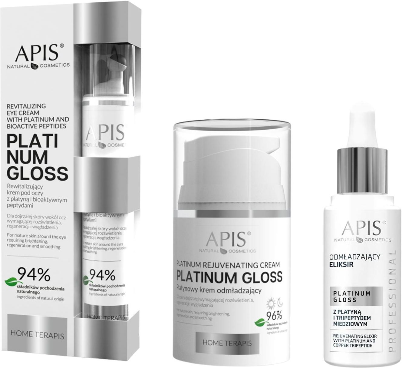 Apis Professional Apis Zestaw Platinum Gloss Do Skóry Dojrzałej Z ...