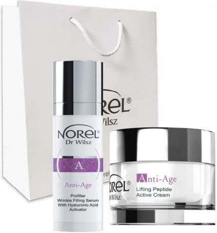 Norel Dr Wilsz Zestaw Anti Age Norel Aktywny Liftingujący Krem Peptydowy 50Ml + Serum ...