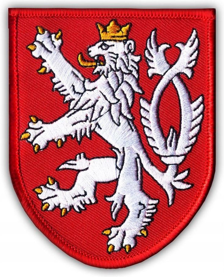Naszywka Herb Czech 8,5 cm, czeski, Czechy Haft - Ceny i opinie - Ceneo.pl