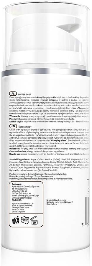 Krem Apis Professional Apis Coffee Shot Kawowy Anti-Aging z kwasem ...