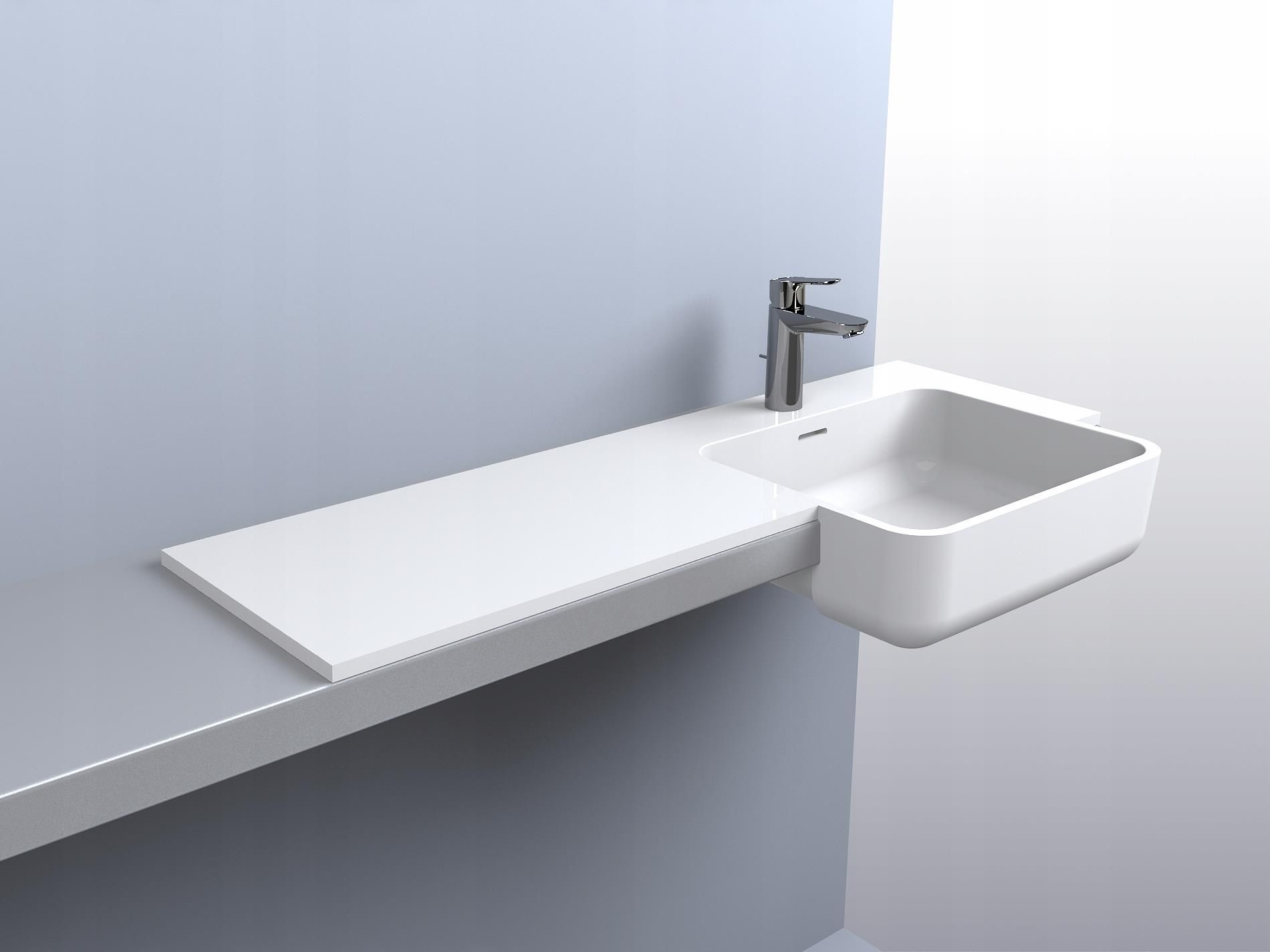 Umywalka Umywalka nablatowa prostokątna 104 x 45cm Miraggio - Opinie i ceny na Ceneo.pl