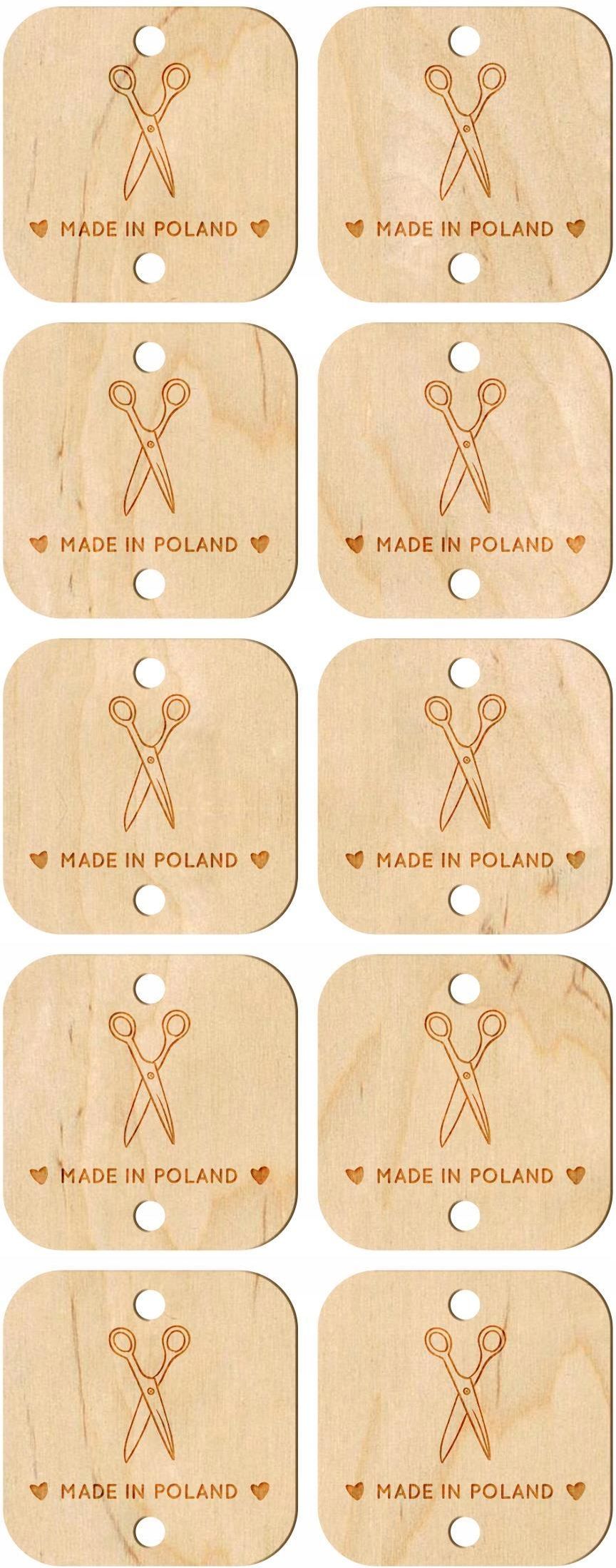 Drewniana Metka Made in Poland 10 szt wszywka - Ceny i opinie - Ceneo.pl