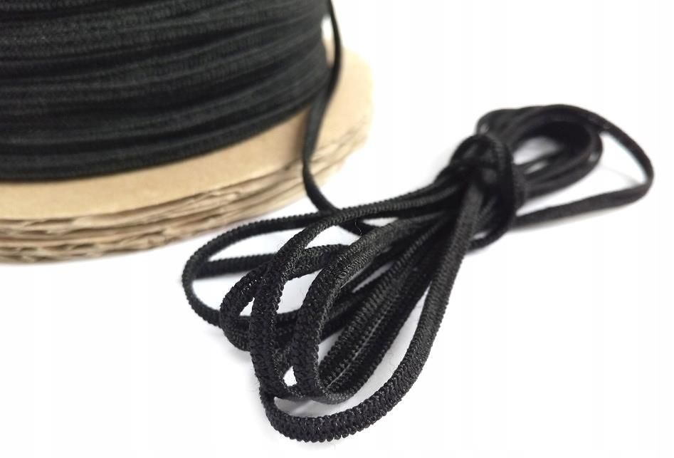 Guma płaska dziana 3 mm odzieżowa czarna 1 m - Ceny i opinie - Ceneo.pl