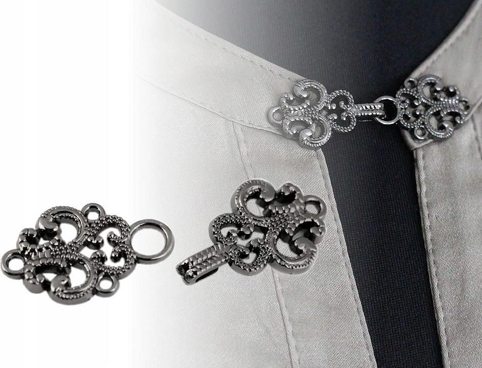 Zapięcie ozdobne ażurowe haftka 15x45mm metal - Ceny i opinie - Ceneo.pl