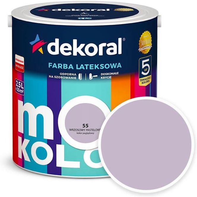 Farba Sigmakalon Dekoral Akrylit W Wrzosowy Pastelowy 2,5l - Opinie i ...