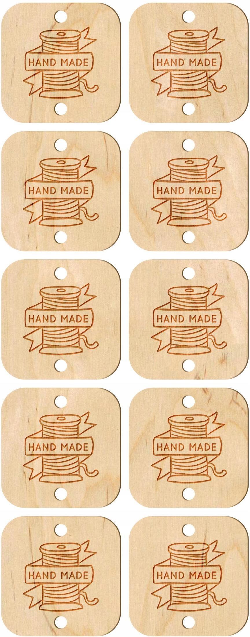 Drewniana Metka Hand Made 50 szt wszywka - Ceny i opinie - Ceneo.pl