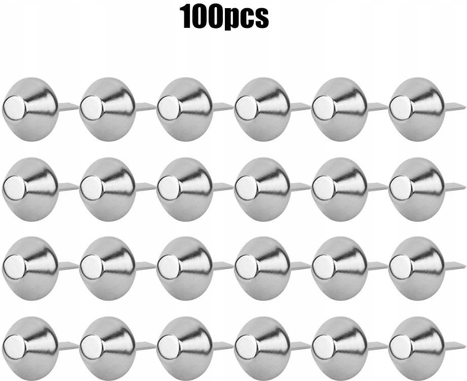 100 szt. Płaskie stopy Stud Iron Silver Iron - Ceny i opinie - Ceneo.pl