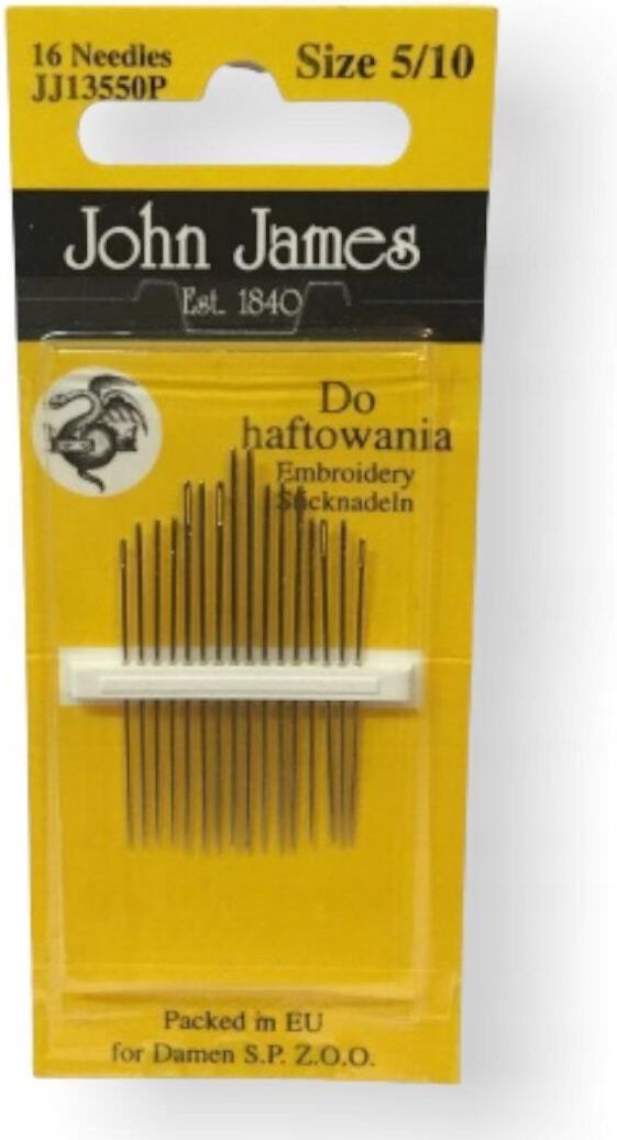 Igły do haftu nr 5-10 John James - Ceny i opinie - Ceneo.pl