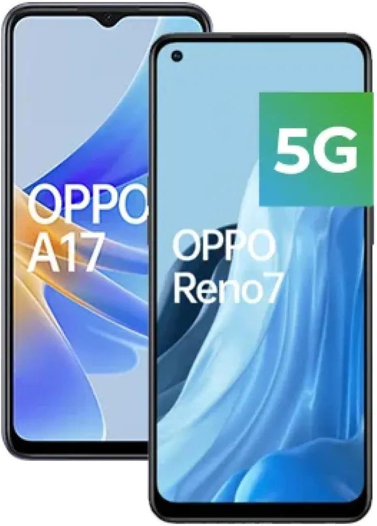 OPPO Reno7 5G 8/256GB + A17 4/64GB (12 rat za urządzenie, abonament 55 zł/mies. z rabatem 10 zł ...