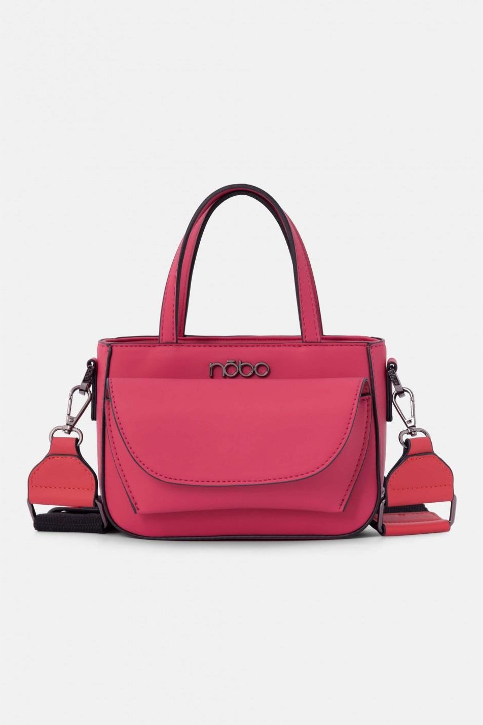 Mini listonoszka Nobo na szerokim pasku, różowa - Ceny i opinie - Ceneo.pl