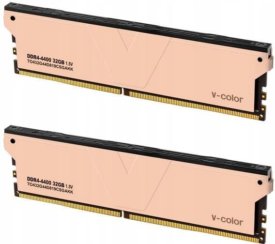 V-Color SkyWALKER PLUS Golden Armis RGB DDR4 64GB 4400 MHz CL19 ...