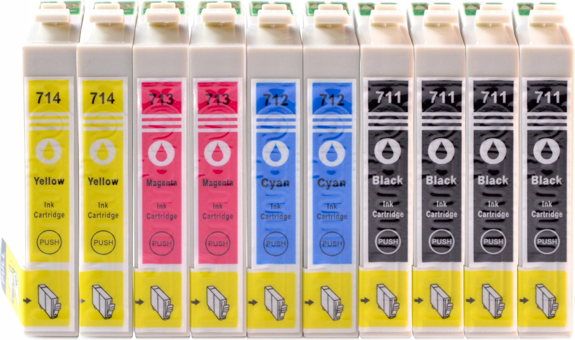 Tusz 10x Tusze Do Epson Stylus SX215 SX218 D78 DX7450 do drukarki ...