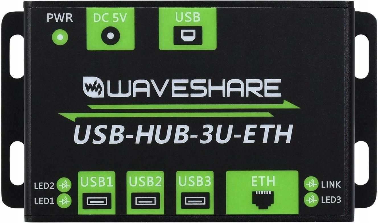 Hub USB Waveshare USB-HUB-3U-ETH-EU - 3-portowy Hub Usb 2.0 - Opinie i ...