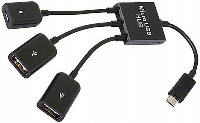 Hub USB Greifen Micro Usb Otg Hub One for Three with Power Supply ...