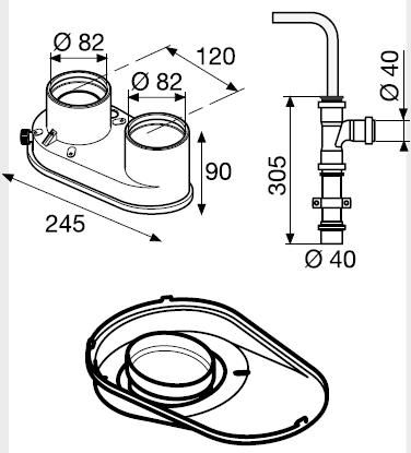 System kominkowy Saunier Duval Adapter Do separatora Z Syfonem ( SA2007400-A ) - Opinie i ceny ...