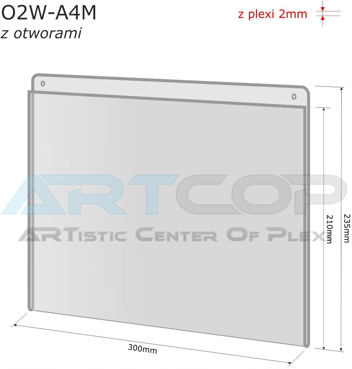 Produkt z Outletu: A4 Koszulka Na Plakat, Tabliczka, Ramka Z Plexi /M ...