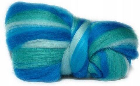 Czesanka, wełna merynos melanż 10g- Morski - Ceny i opinie - Ceneo.pl