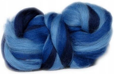 Czesanka, wełna merynos melanż 10g- Błękity - Ceny i opinie - Ceneo.pl