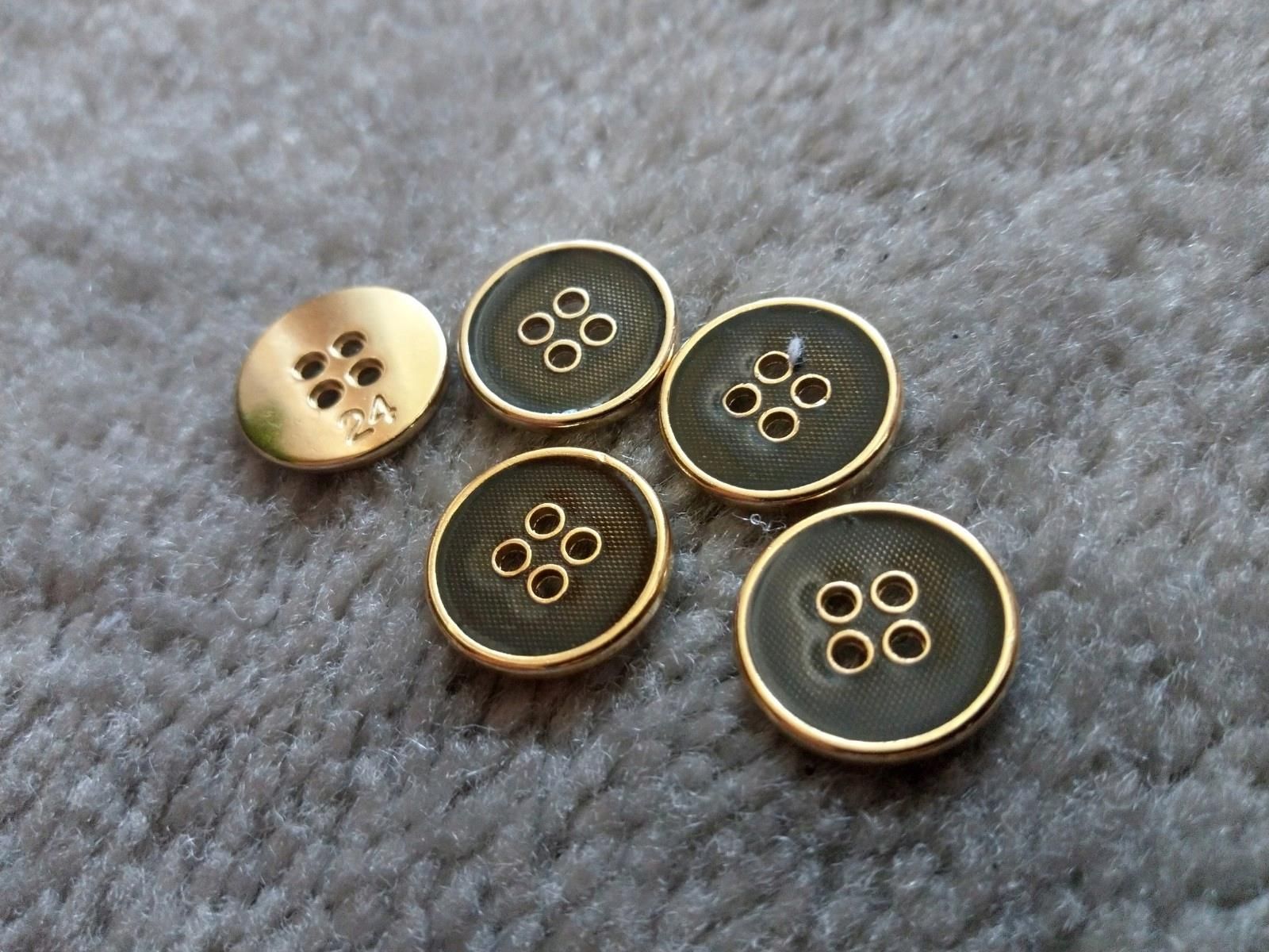 Guzik Metalowy-złoto/czarny 4-dz guziki- 15 mm - Ceny i opinie - Ceneo.pl