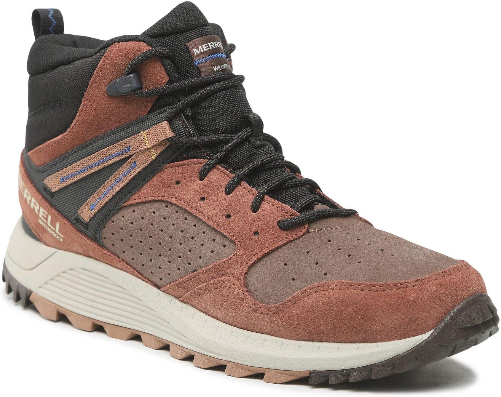 Buty trekkingowe Merrell Wildwood Sb Mid Wp J067299 Brązowy - Ceny i ...