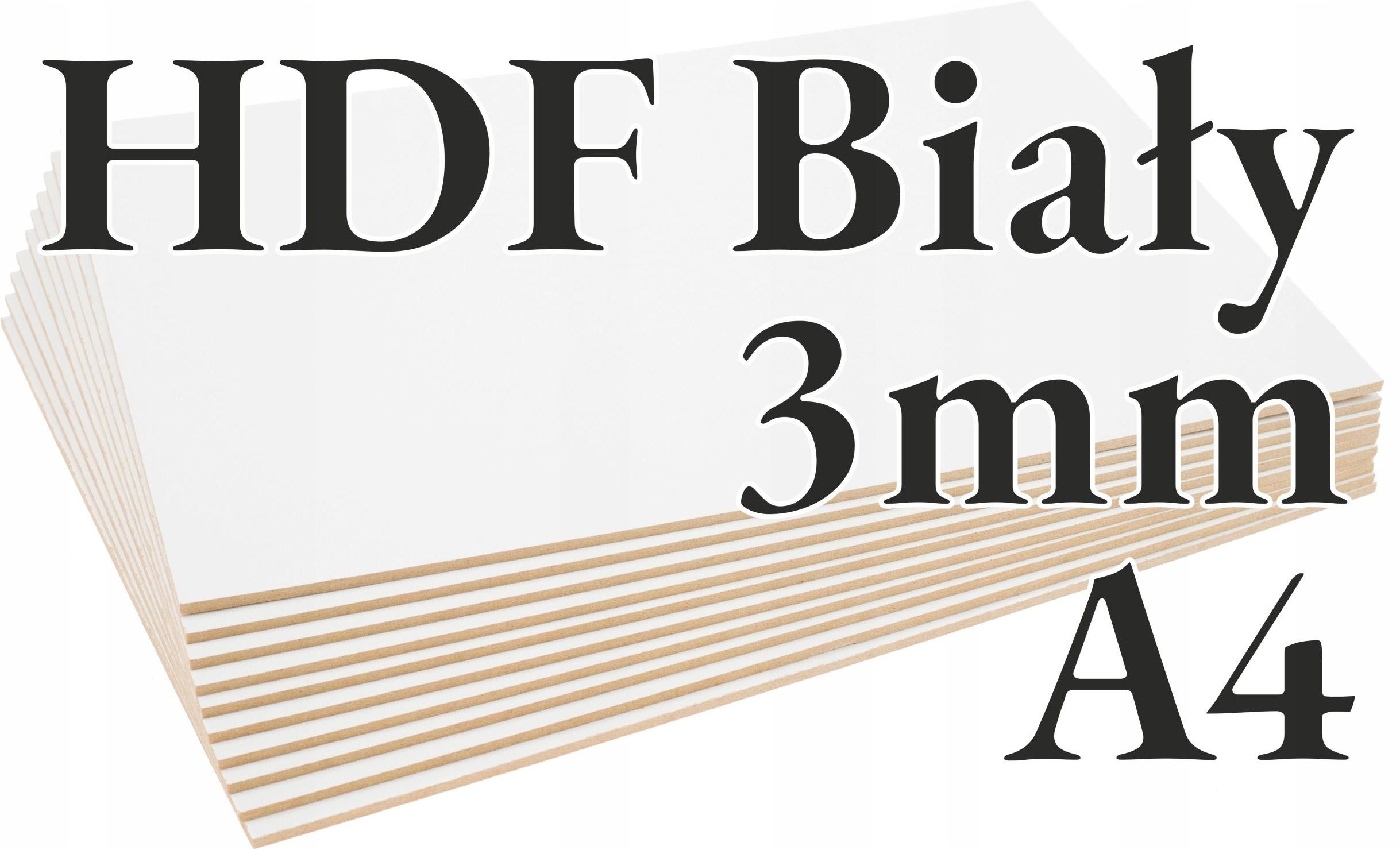 10x Hdf Biały 3mm A4 297x210mm cięcie laser - Ceny i opinie - Ceneo.pl