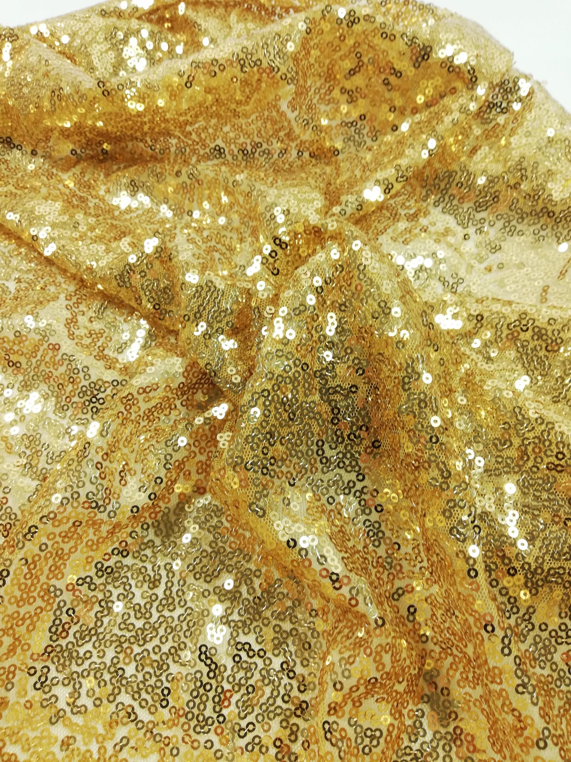 Drobny cekin siatka Złote cekiny materiał na metry - Ceny i opinie ...