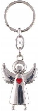 Brelok metalowy niklowany Aniołek A - Ceny i opinie - Ceneo.pl