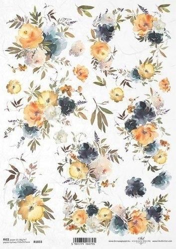 Papier ryżowy A4 Itd papiery ryżowe żółte kwiaty - Ceny i opinie - Ceneo.pl