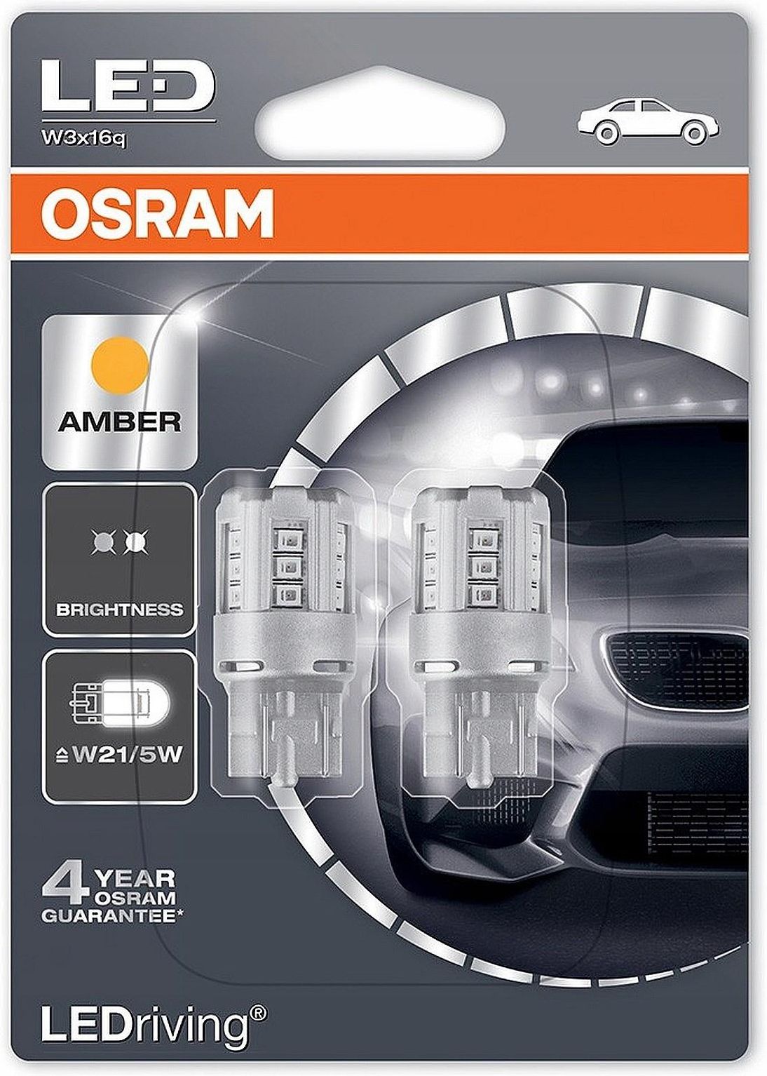 Osram Led Standard W21/5W Amber Yellow 12V 1W - opinie i ceny na Ceneo.pl