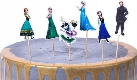 Ozdoba Tortu Tort Urodziny Topper Elsa Frozen 6szt - Ceny i opinie ...