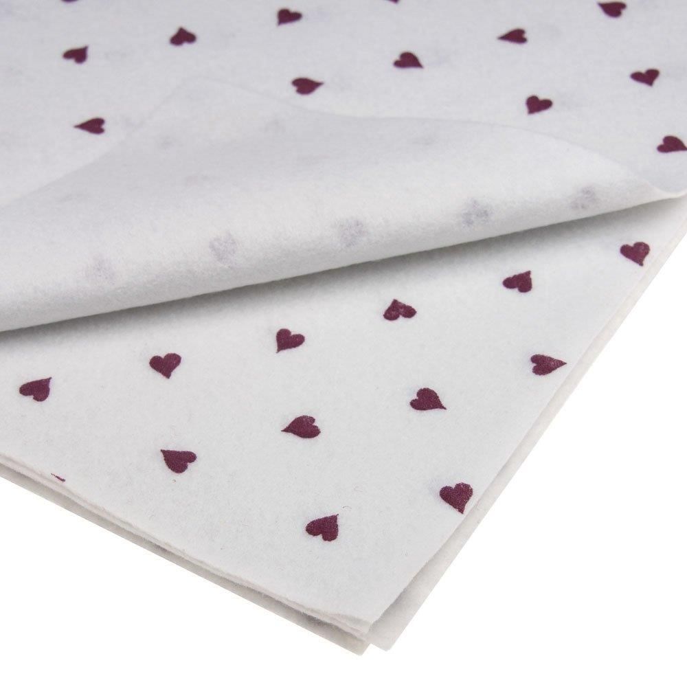 Filc 30x40cm biały w czerwone serduszka - Ceny i opinie - Ceneo.pl