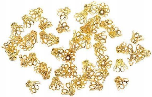 4x 50 Spacer Bead Caps Filigranowy Bell Cone Dome - Ceny i opinie ...