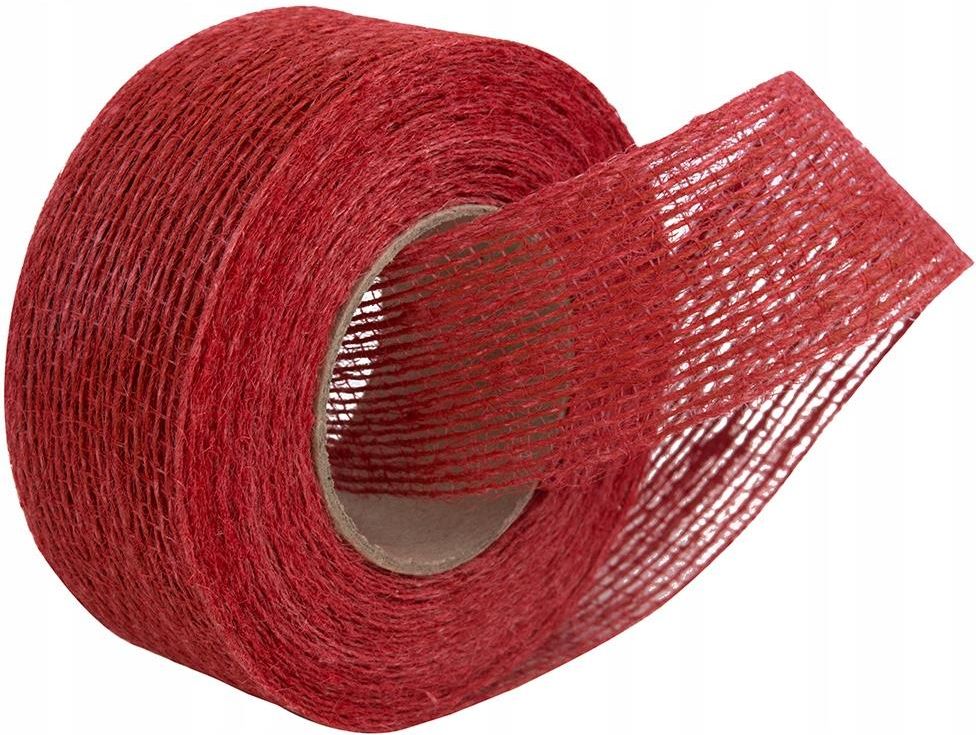 Juta Czerwona Tkanina Jutowa Rolka Na Stół 7cmx5mb - Ceny i opinie ...