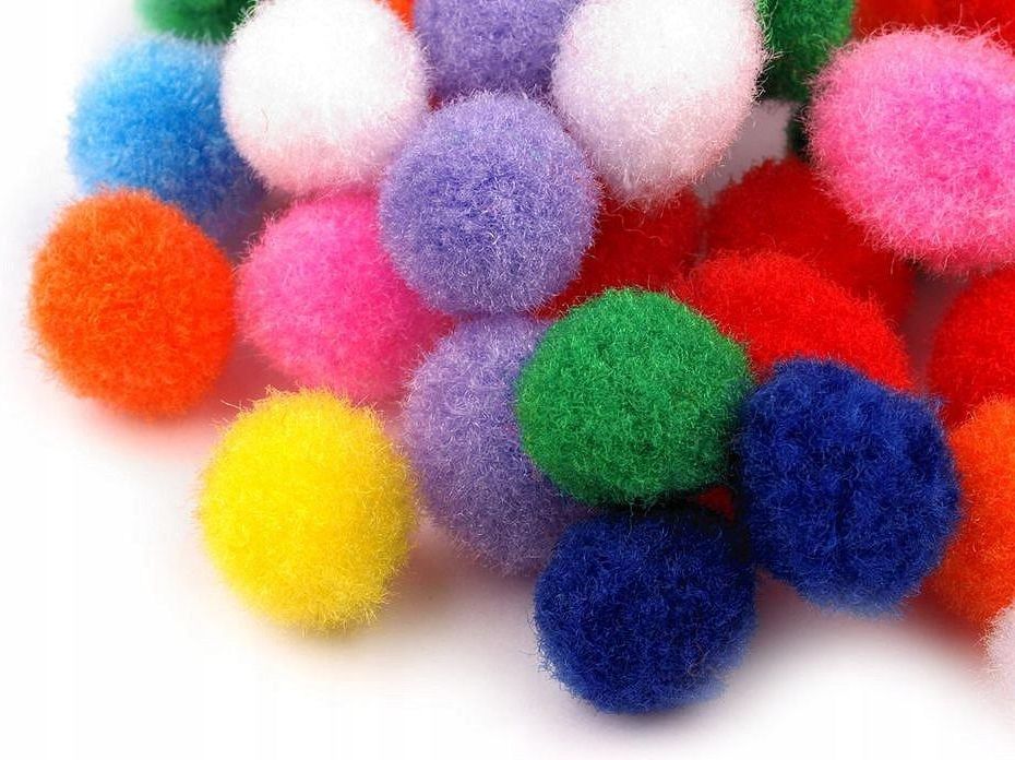 Pomponiki 11mm pompony Duża Paka MIX 100szt - Ceny i opinie - Ceneo.pl