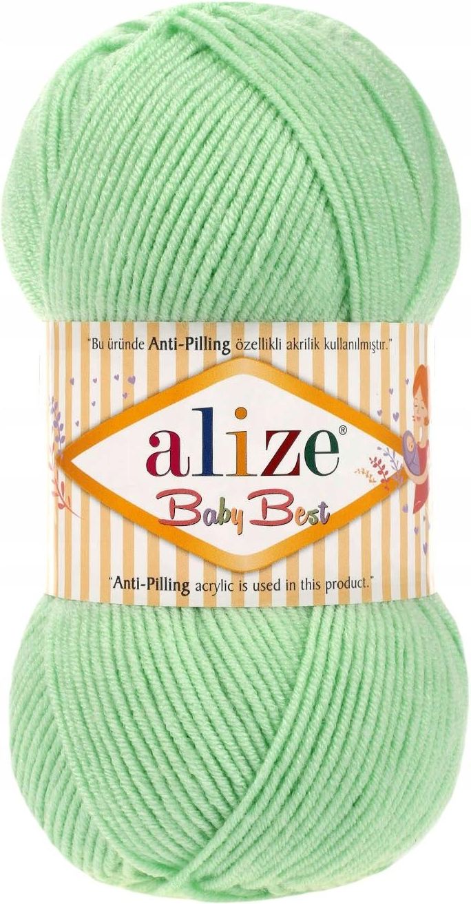 Włóczka Alize Baby Best 100g/240m 41 Zielona - Ceny i opinie - Ceneo.pl
