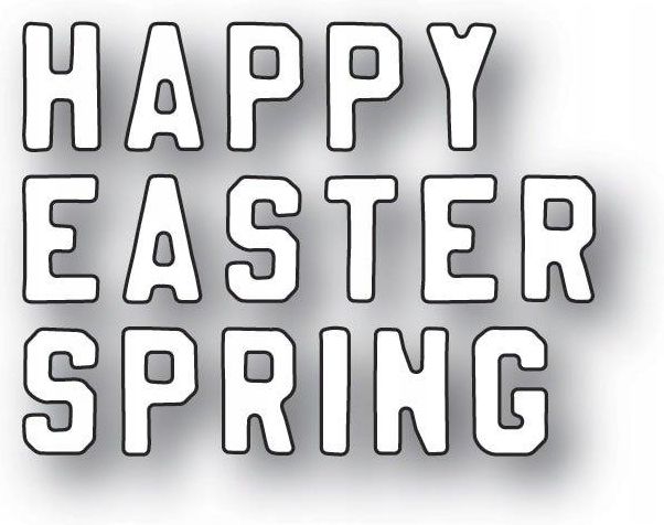 Wykrojnik Memory Box napis Happy Easter Spring - Ceny i opinie - Ceneo.pl