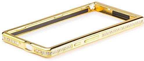 Icues Huawei Ascend P6 Aluminium Strass Bumper Gold [Folia Ochronna Na ...
