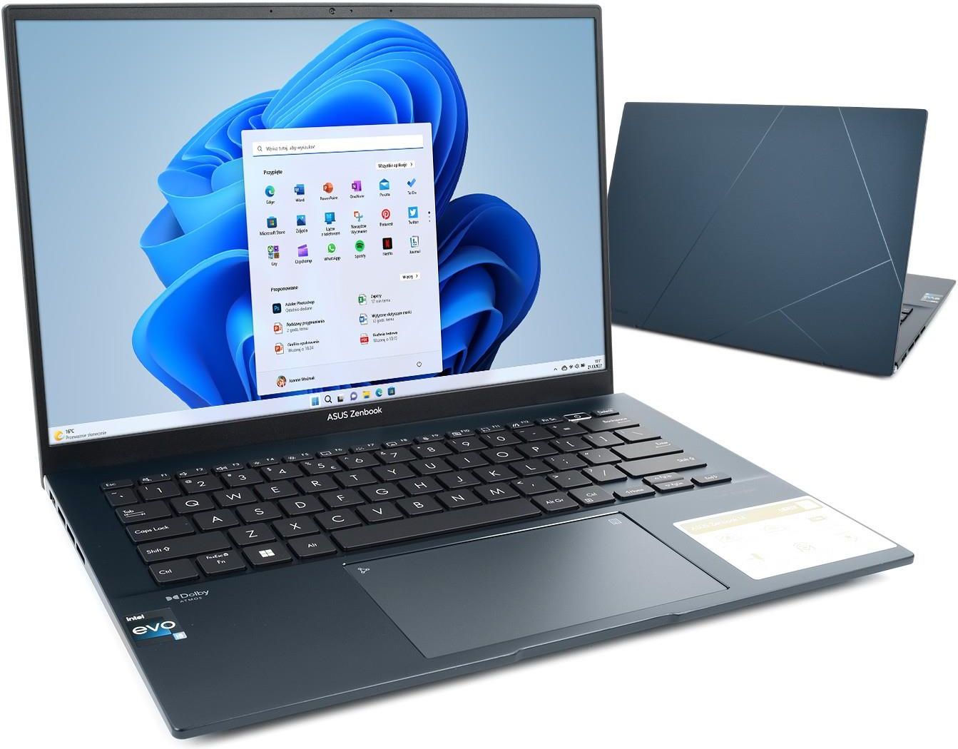 Laptop ASUS ZenBook 14 UX3402 UX3402ZA-KP374W 14/i5/16GB/512GB/Win11 ...