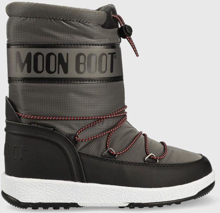 Moon Boot śniegowce dziecięce MOON BOOT JR BOY SPORT kolor szary - Ceny ...