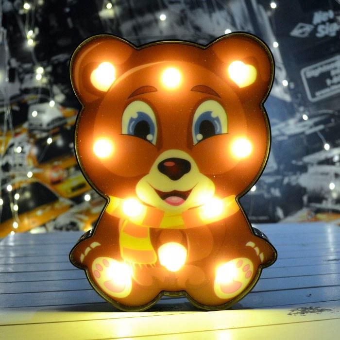 Lampka Nocna Dla Dzieci Led Miś 3D Scienna Lampa - Opinie i atrakcyjne ...