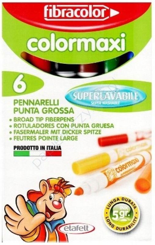 Fibracolor Mazaki Color Maxi Dziecięce Flamastry 6 - Ceny i opinie ...