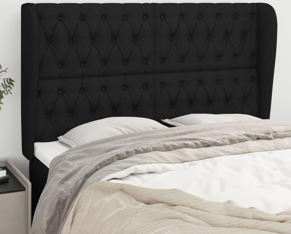 Vidaxl Zagłówek Uszak Czarny 163X23X118 128 Cm Tkanina 3118300 - Opinie ...