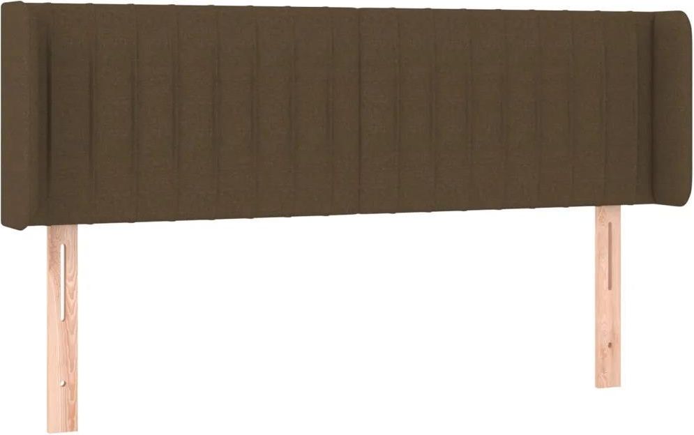Vidaxl Zagłówek Uszak Ciemnobrązowy 147X16X78 88 Cm Tkanina 13452 ...