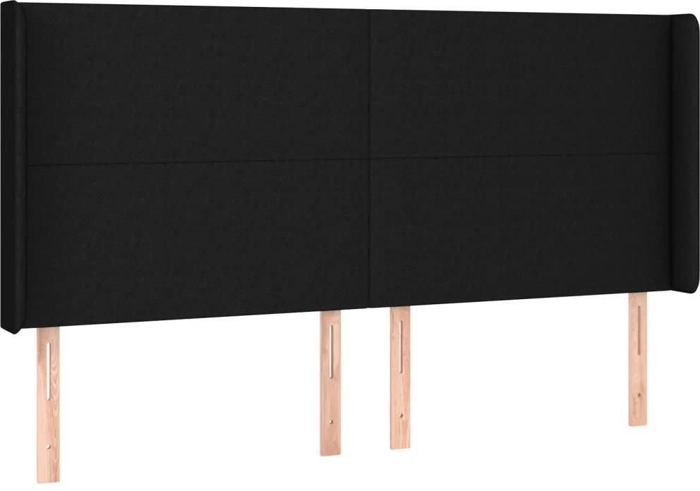 VidaXL Zagłówek Uszak Czarny 183X16X118 128 Cm Tkanina 13452-3119316 ...